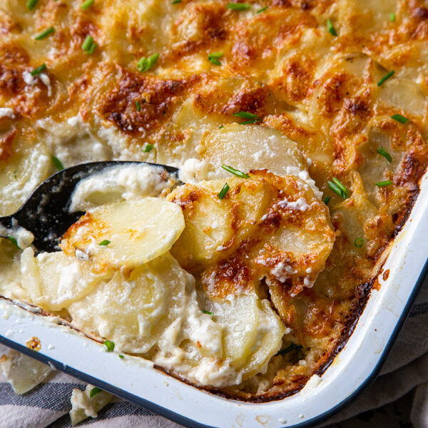 Ultimate Three Cheese Potatoes Au Gratin | Country Cleaver