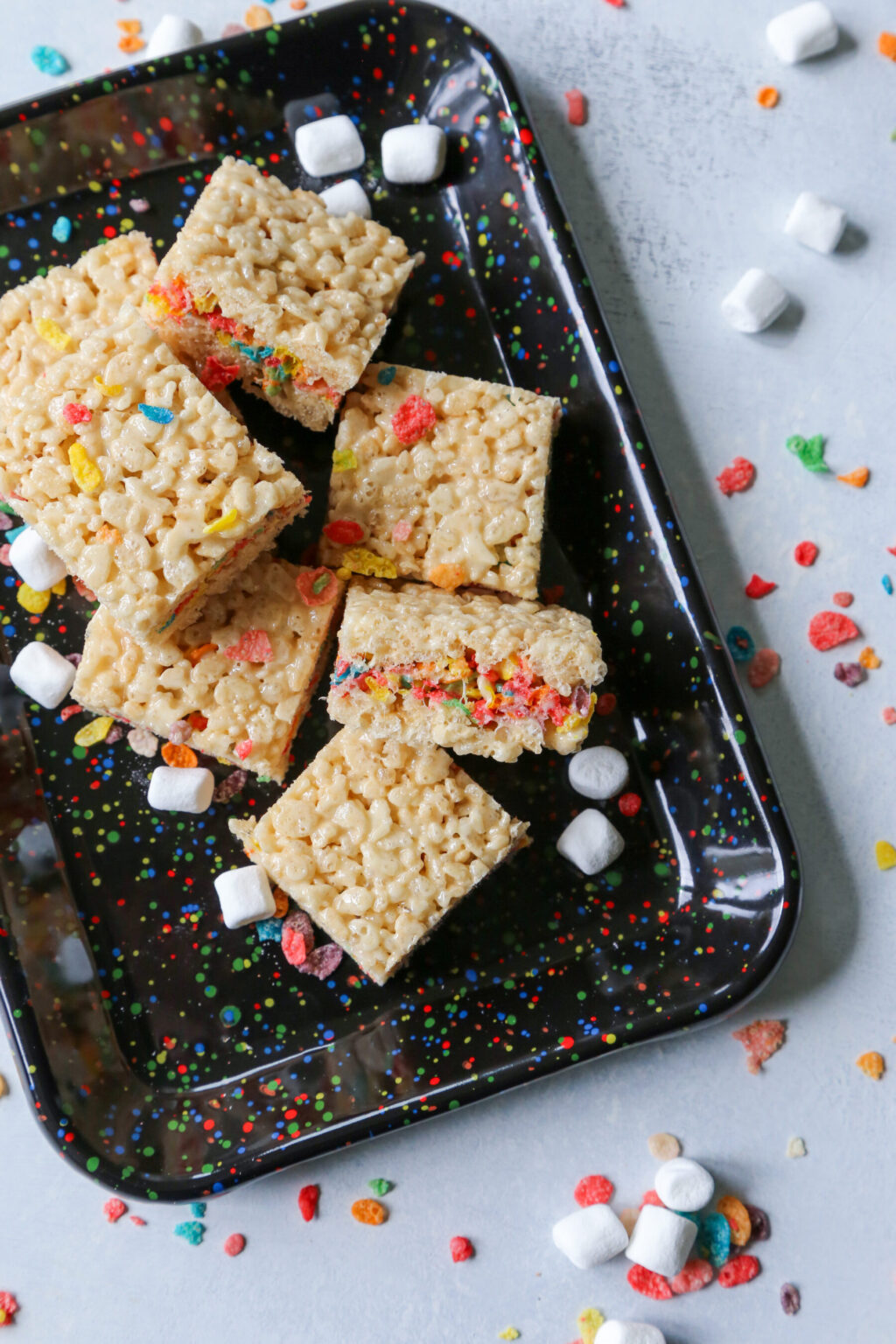 Fruity Pebbles Rice Crispy Treats + Video - Homemade Home