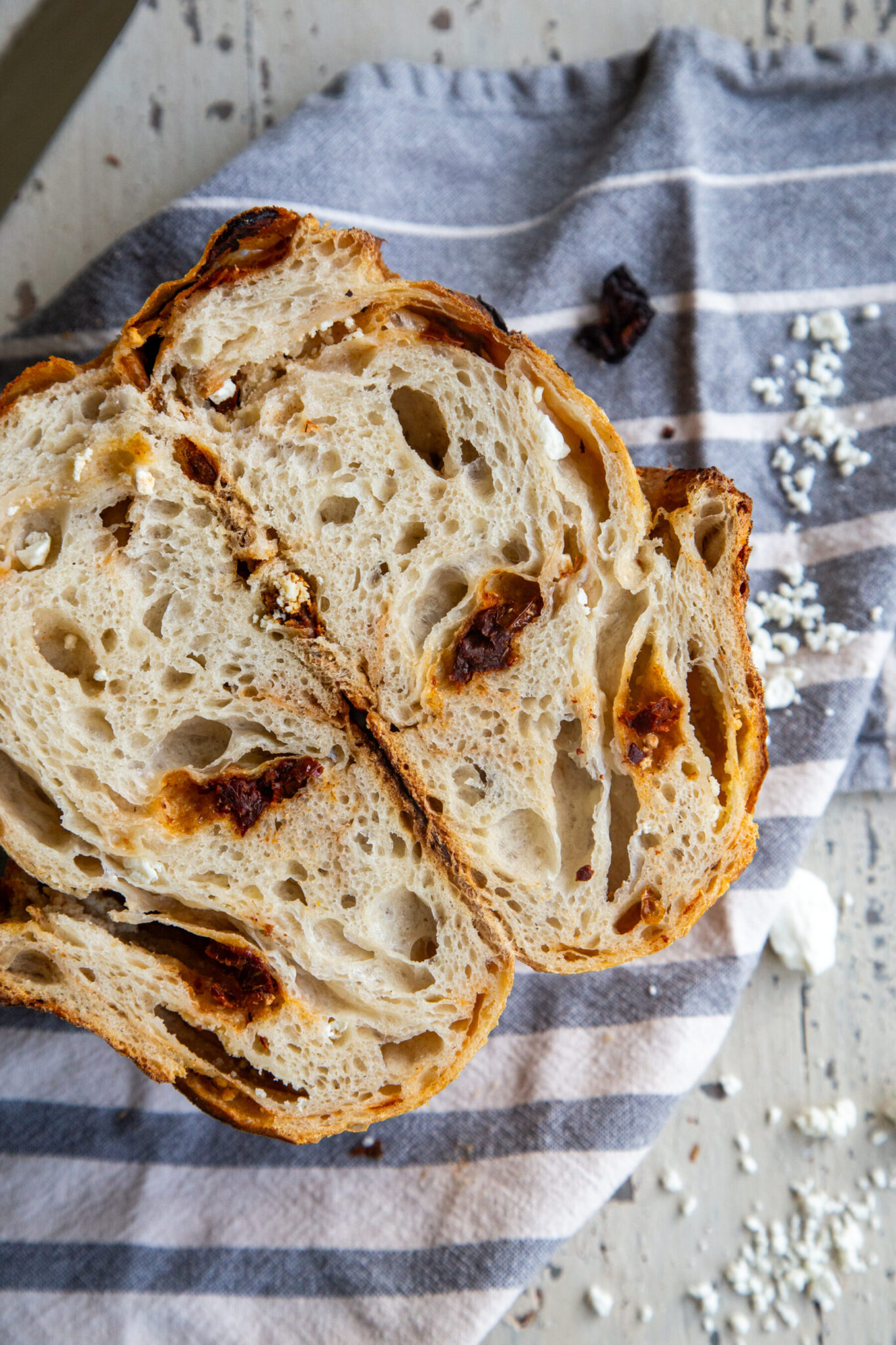 Sun Dried Tomato and Goat Cheese Sourdough Bread Recipe - Homemade Home