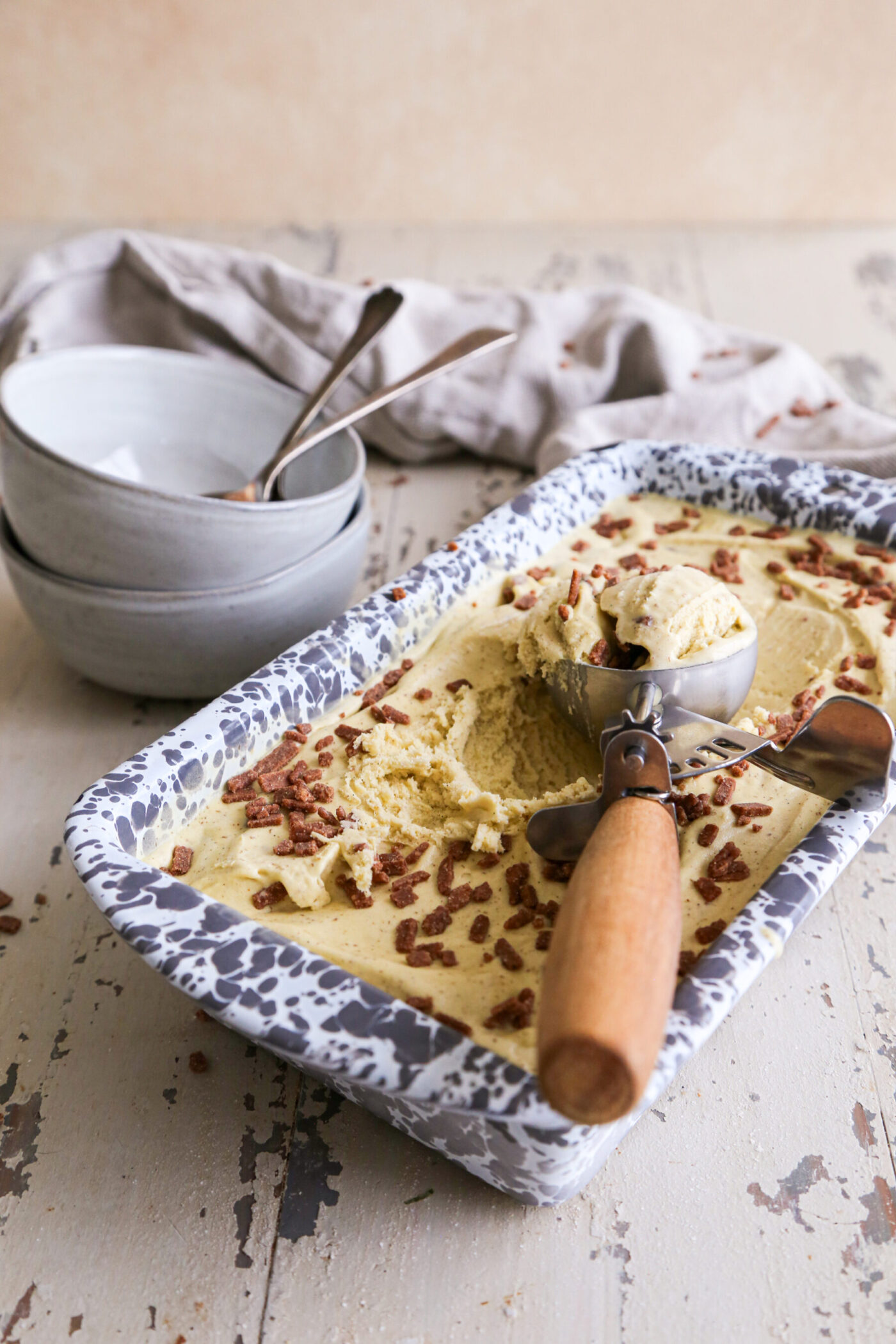 Honey Roasted Banana Ice Cream - Homemade Home