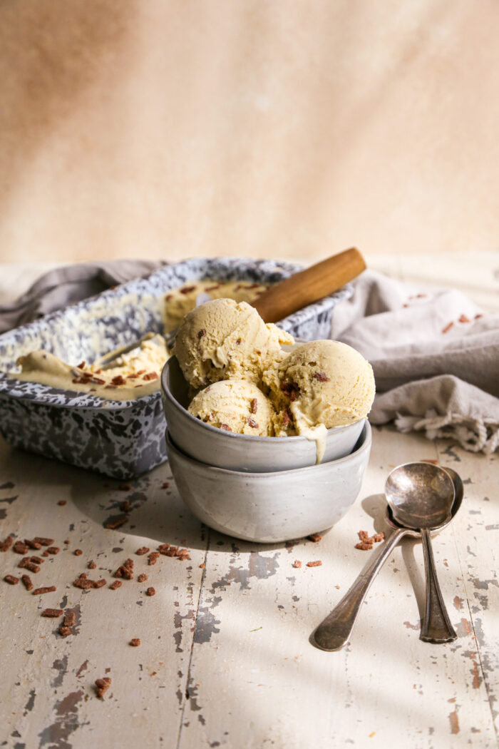 Honey Roasted Banana Ice Cream - Homemade Home